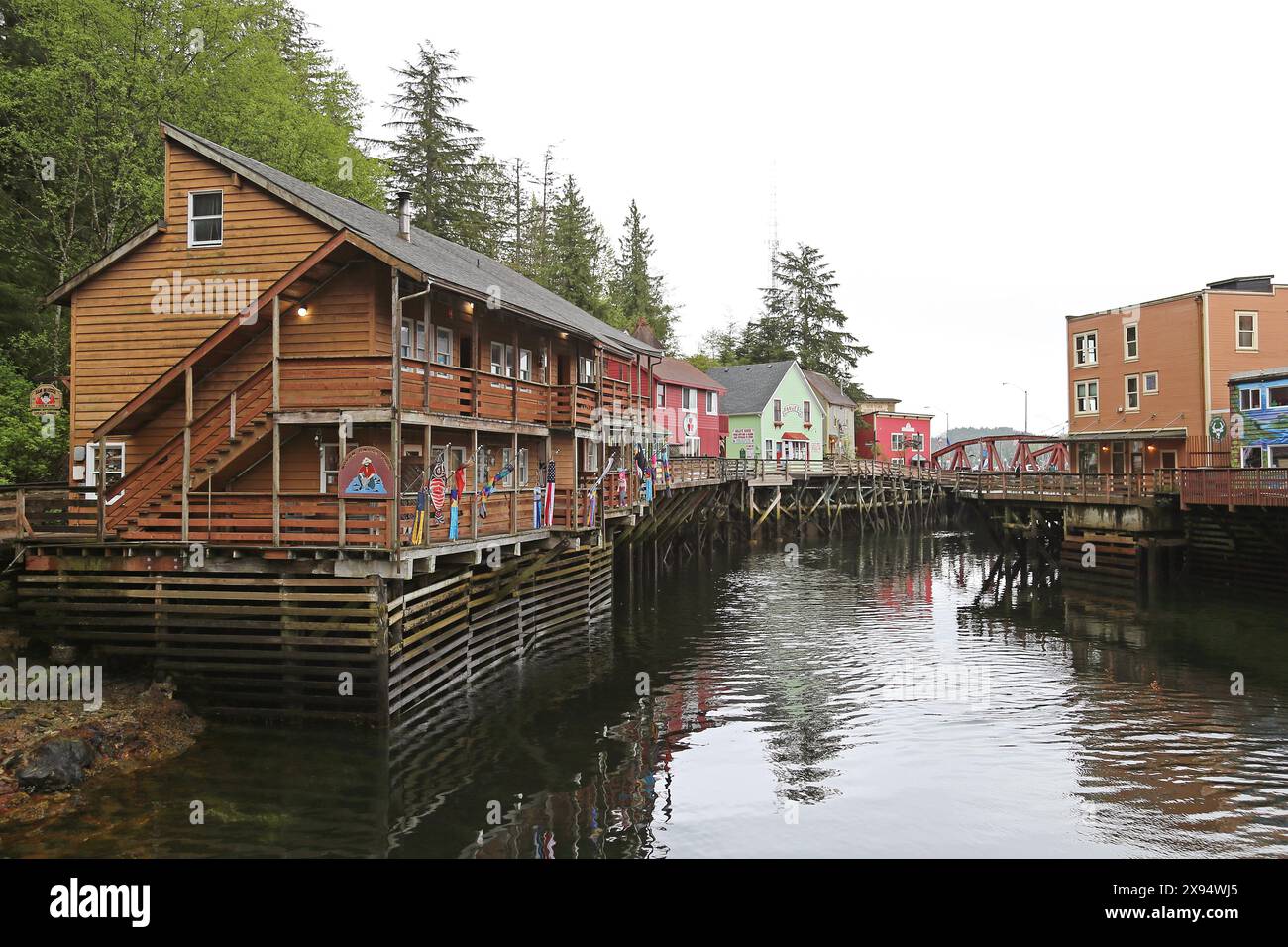 Ketchikan, Revillagigedo Island, Clarence Strait, Alaska, USA, Gulf of ...
