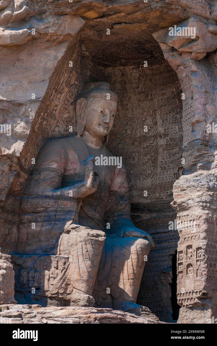 The Yungang Grottoes, ancient Buddhist temple grottoes, UNESCO World ...