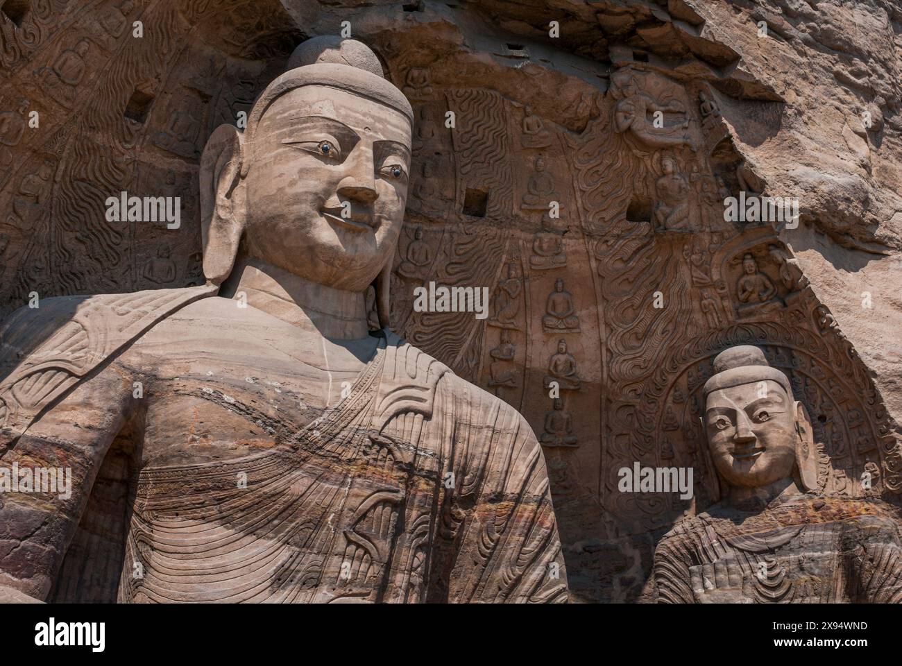 The Yungang Grottoes, ancient Buddhist temple grottoes, UNESCO World ...