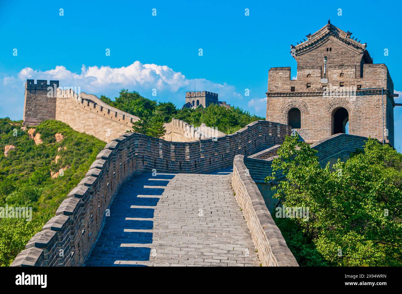 The Great Wall of China, UNESCO World Heritage Site, at Badaling, China ...