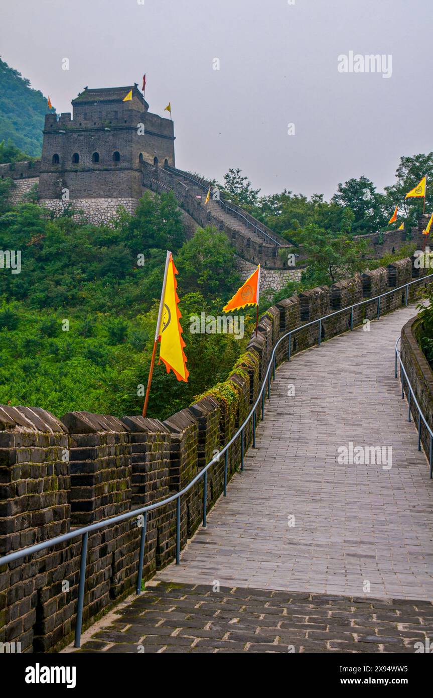 The Tiger Mountain Great Wall, UNESCO World Heritage Site, at Dandong ...