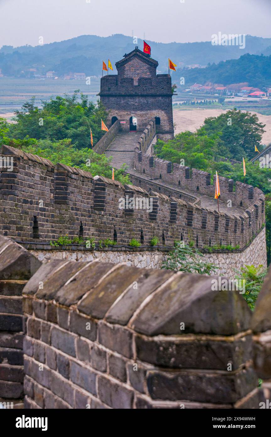 The Tiger Mountain Great Wall, UNESCO World Heritage Site, at Dandong ...