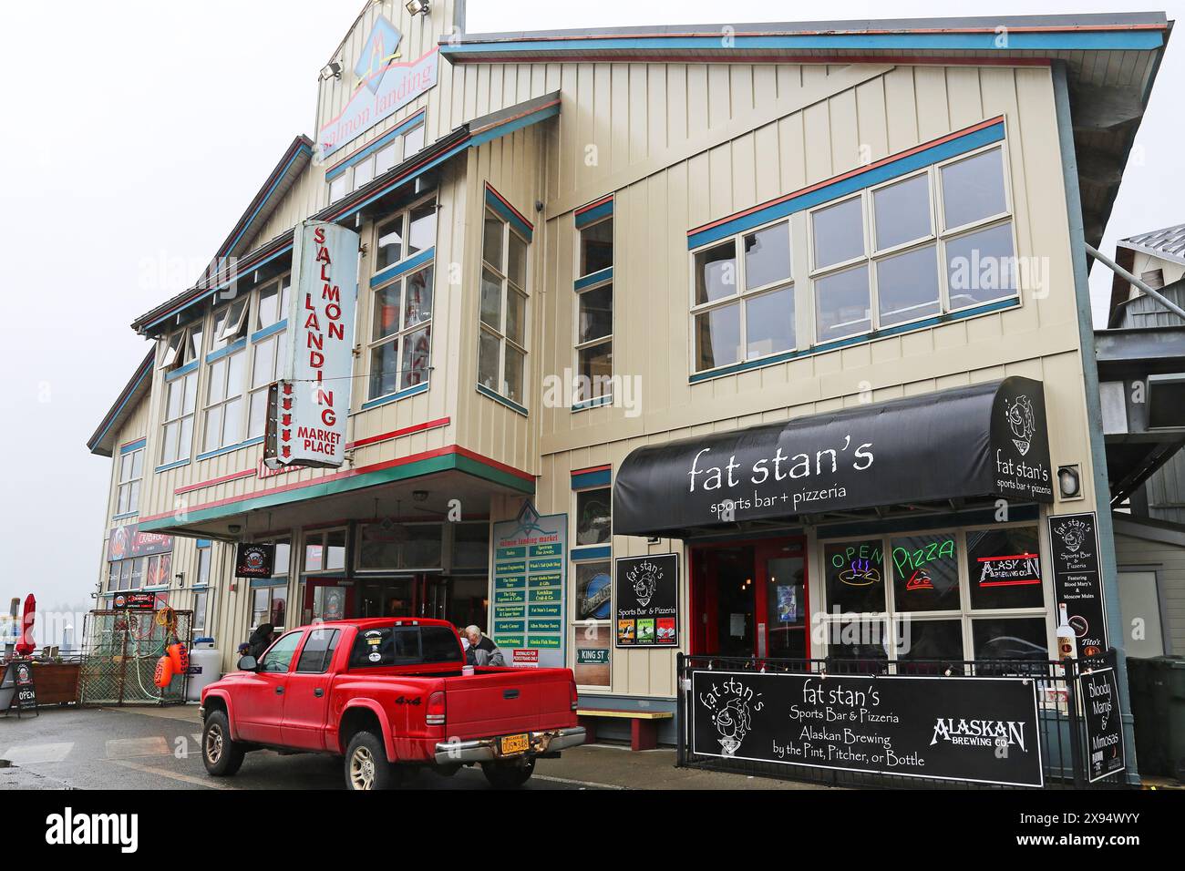 Salmon Landing Market and Fat Stan’s, Spruce Mill Way, Ketchikan ...