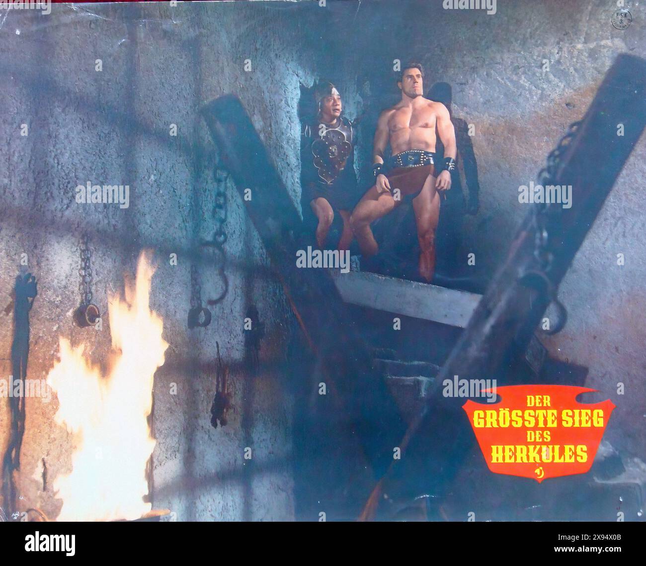 HERCULES THE INVINCIBLE 004 - Vintage German Movie Poster Stock Photo ...