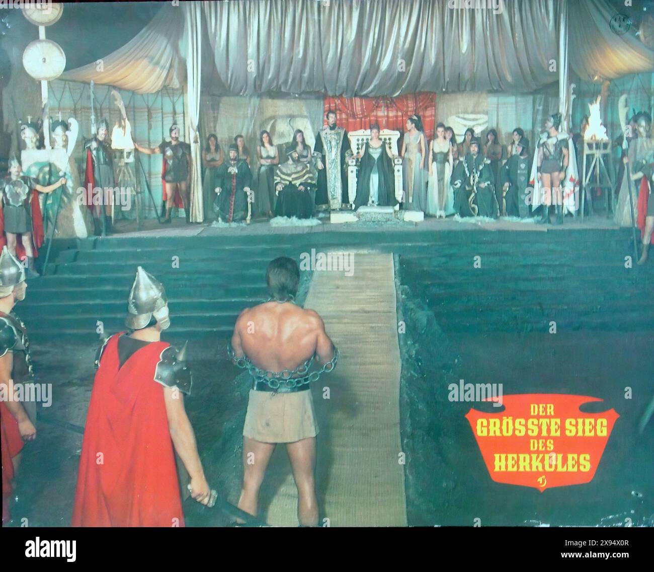 HERCULES THE INVINCIBLE 006 - Vintage German Movie Poster Stock Photo ...