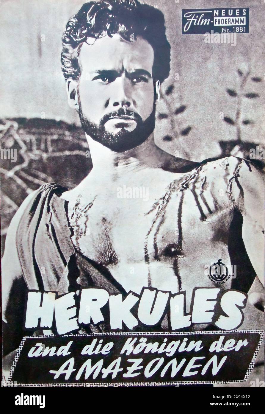 HERCULES UNCHAINED 014 - Vintage German Movie Poster Stock Photo - Alamy