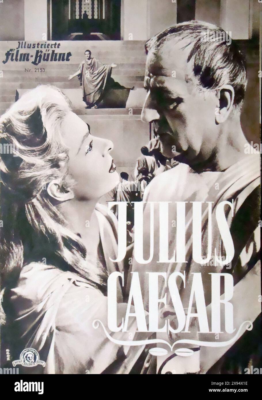 JULIUS CAESAR - Vintage German Movie Poster Stock Photo - Alamy