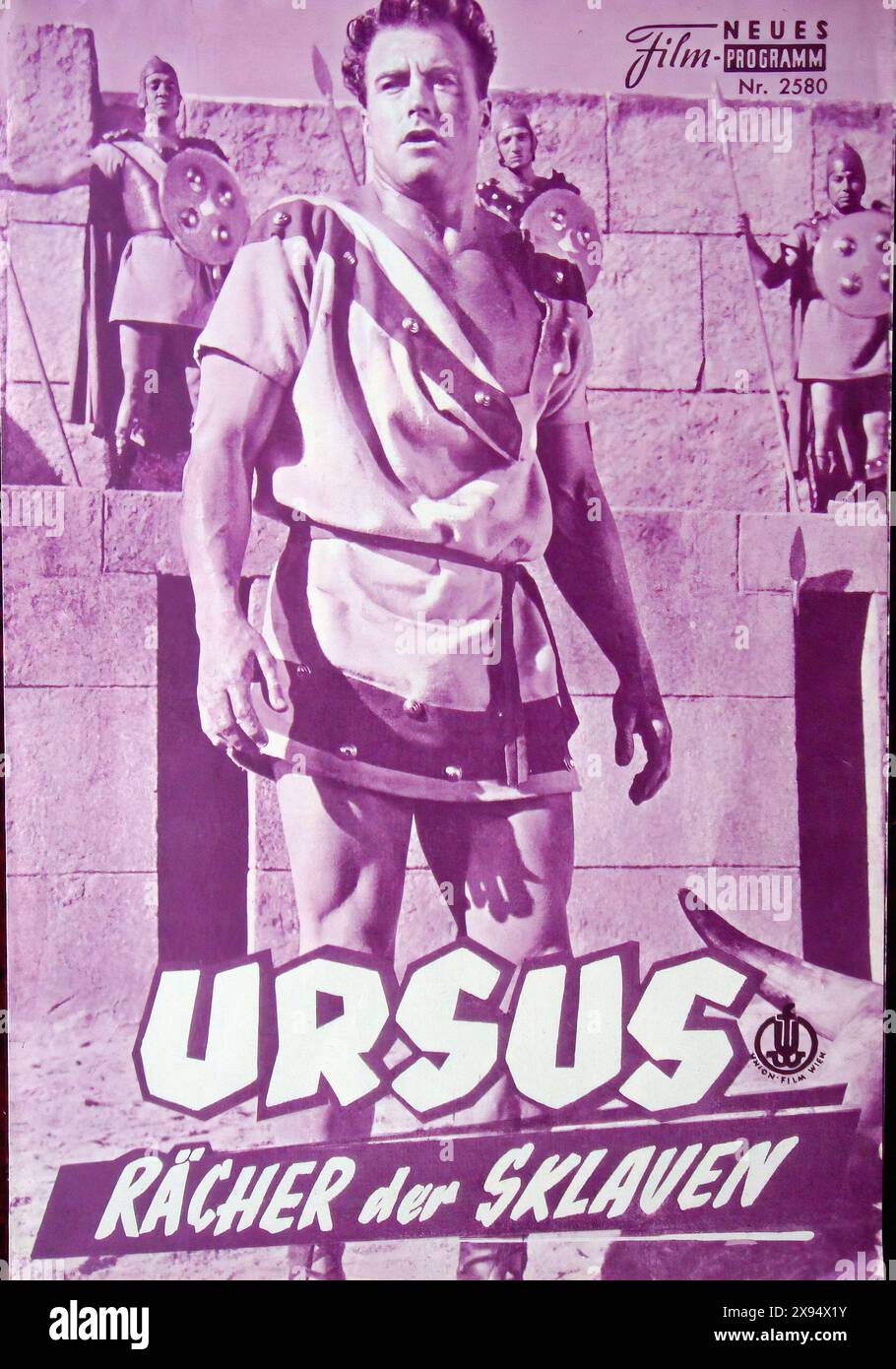 MIGHTY URSUS, THE (1961) 009 - Vintage German Movie Poster Stock Photo ...