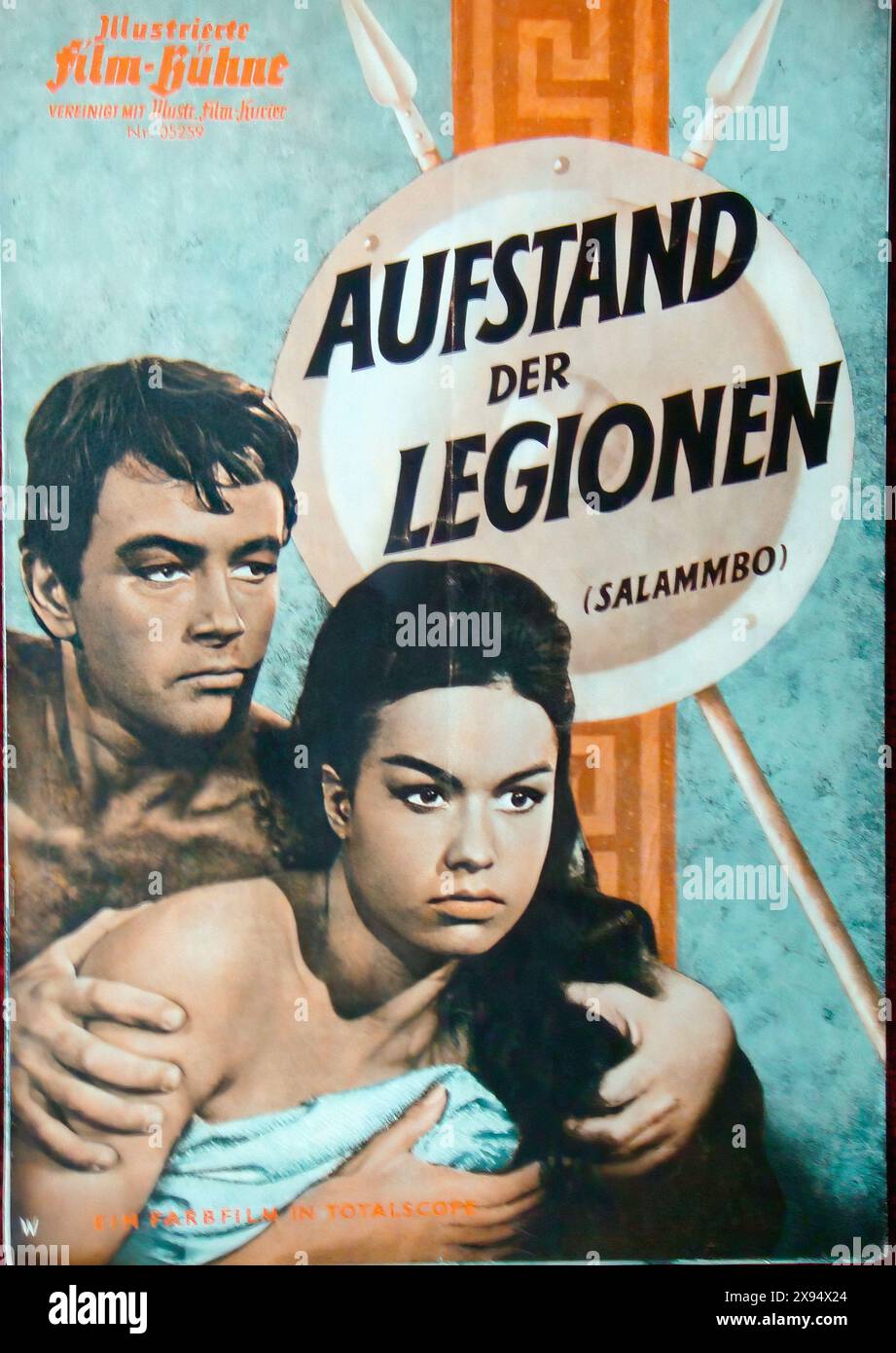 LOVES OF SALAMMBO, THE 011 - Vintage German Movie Poster Stock Photo ...