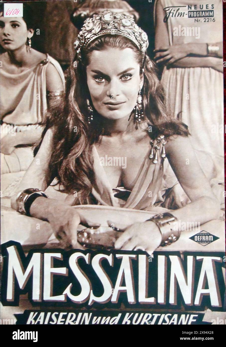 MESSALINA (1960) 006 - Vintage German Movie Poster Stock Photo - Alamy