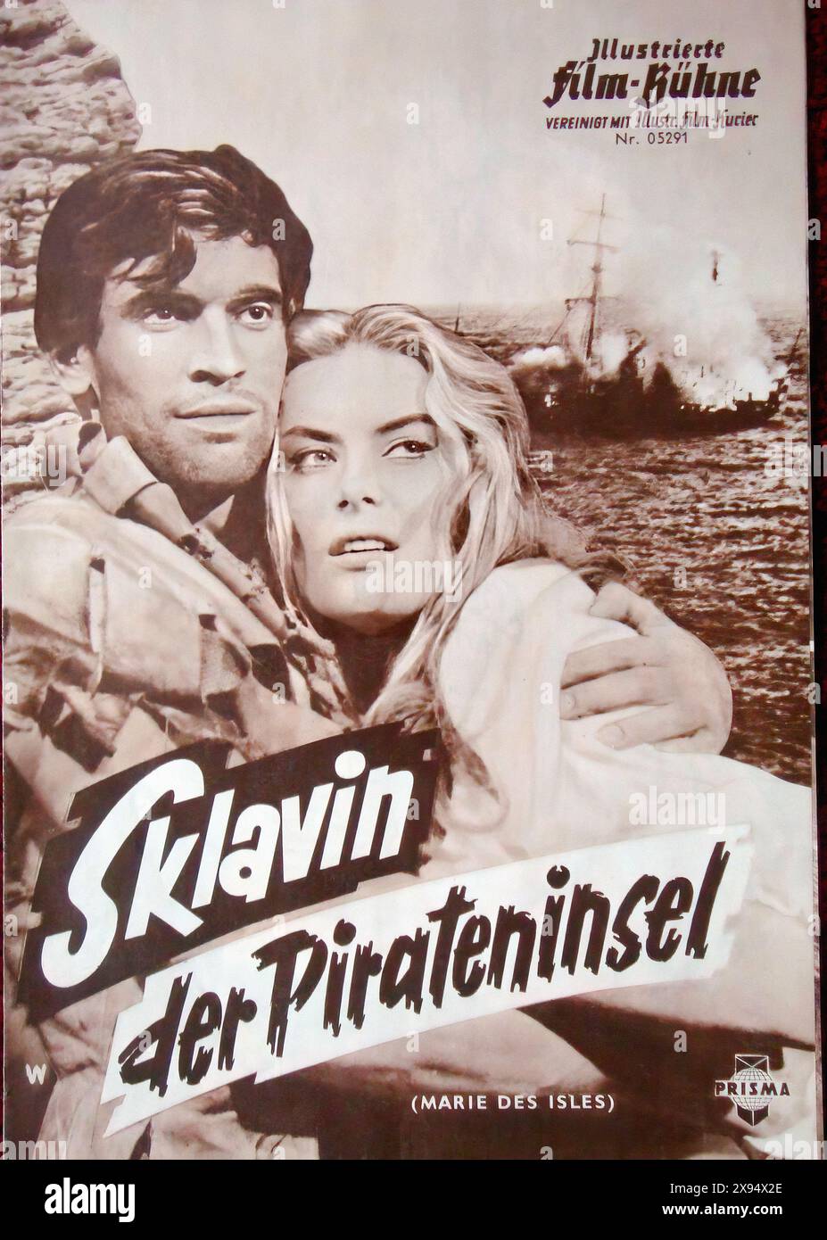 MARIE OF THE ISLES (1960) 003 - Vintage German Movie Poster Stock Photo ...