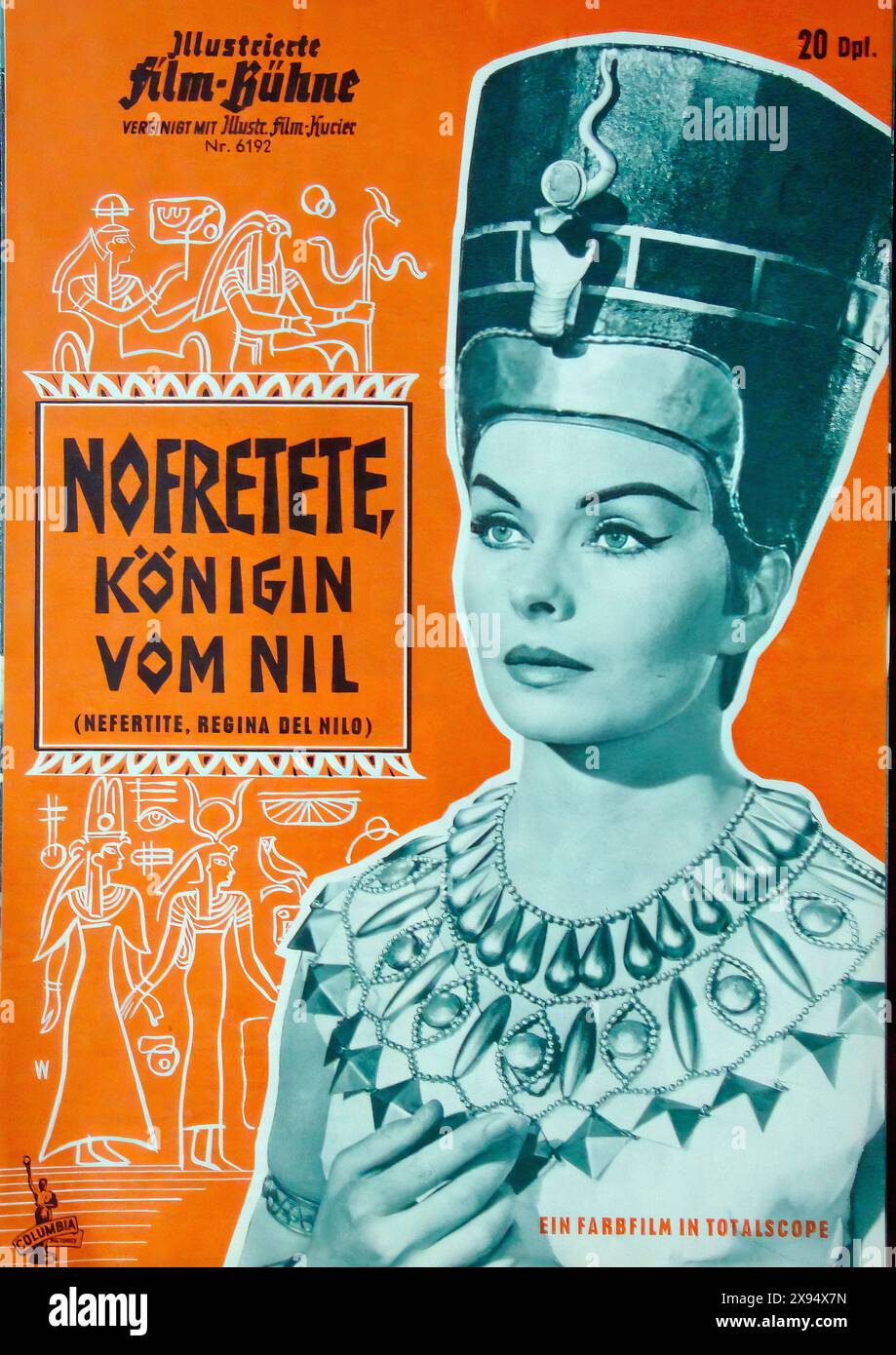 QUEEN OF THE NILE 001 - Vintage German Movie Poster Stock Photo - Alamy