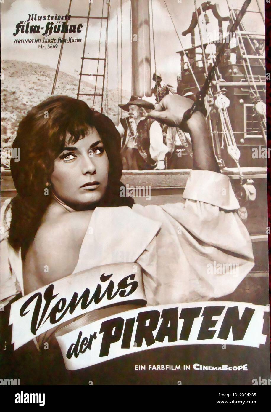 QUEEN OF THE PIRATES 004 - Vintage German Movie Poster Stock Photo - Alamy