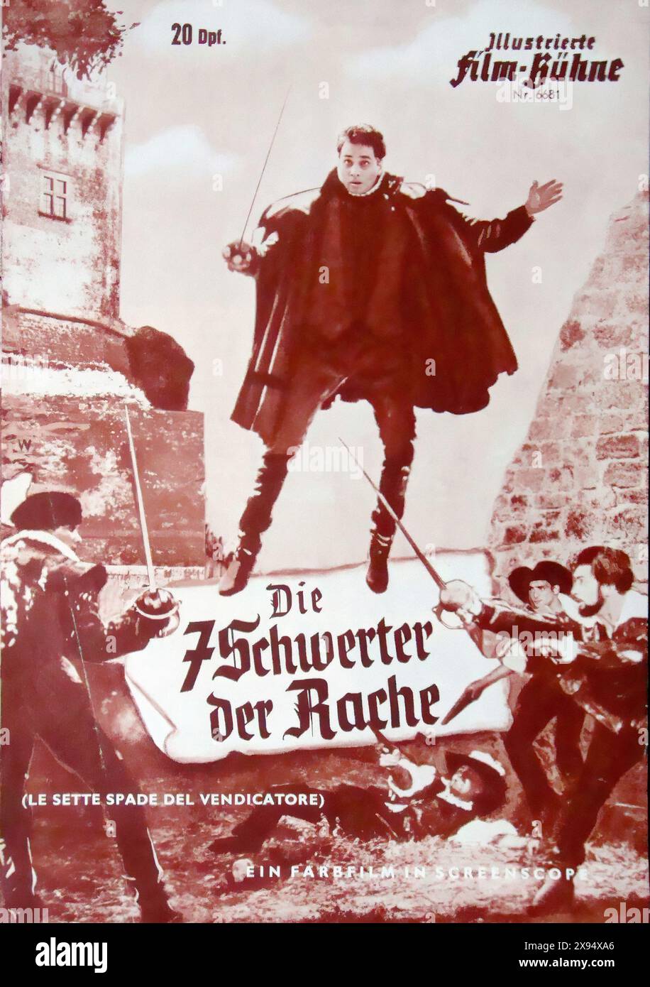 SEVENTH SWORD, THE (1962) 001 - Vintage German Movie Poster Stock Photo ...