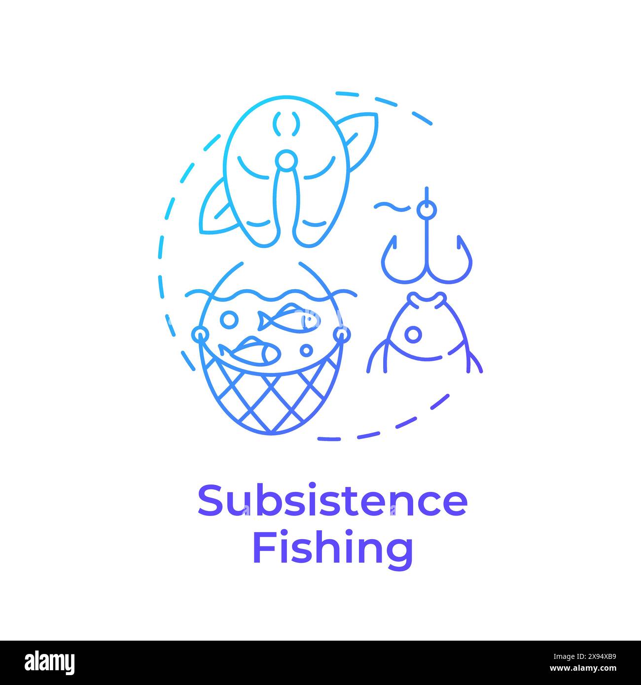 Bycatch fishing Stock Vector Images - Alamy