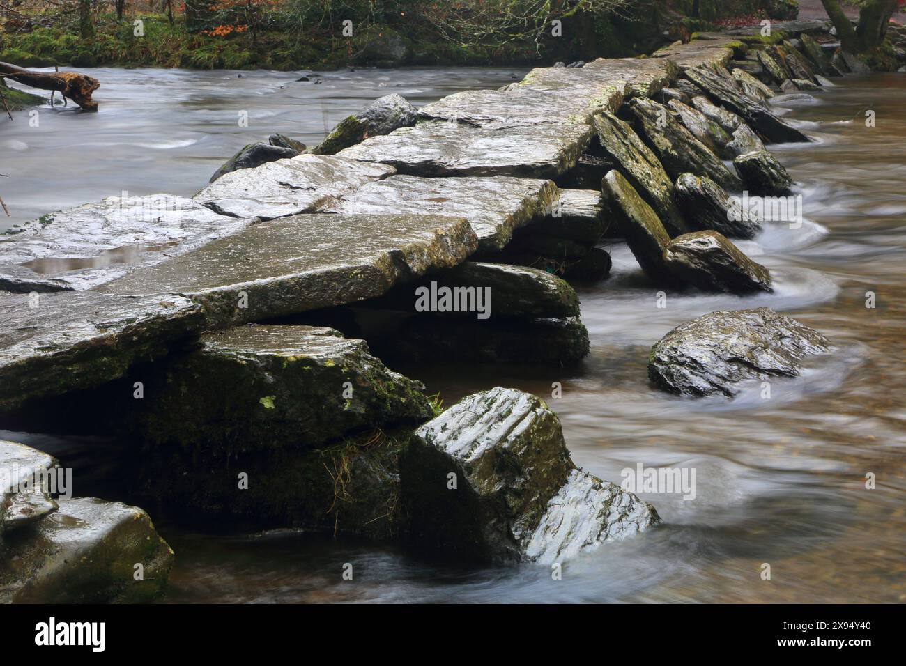 Tarr Steps, Exmoor National Park, Somerset, England, United Kingdom ...