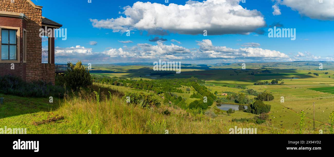 View of landscape from Kloppenheim Country Estate, Machadodorp ...