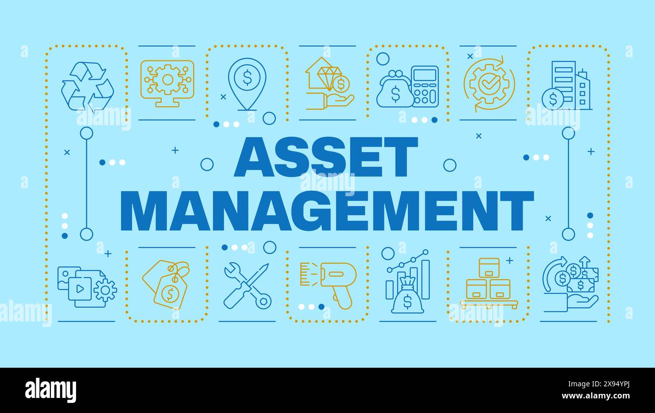 Asset management word concept Stock Vector Images - Alamy