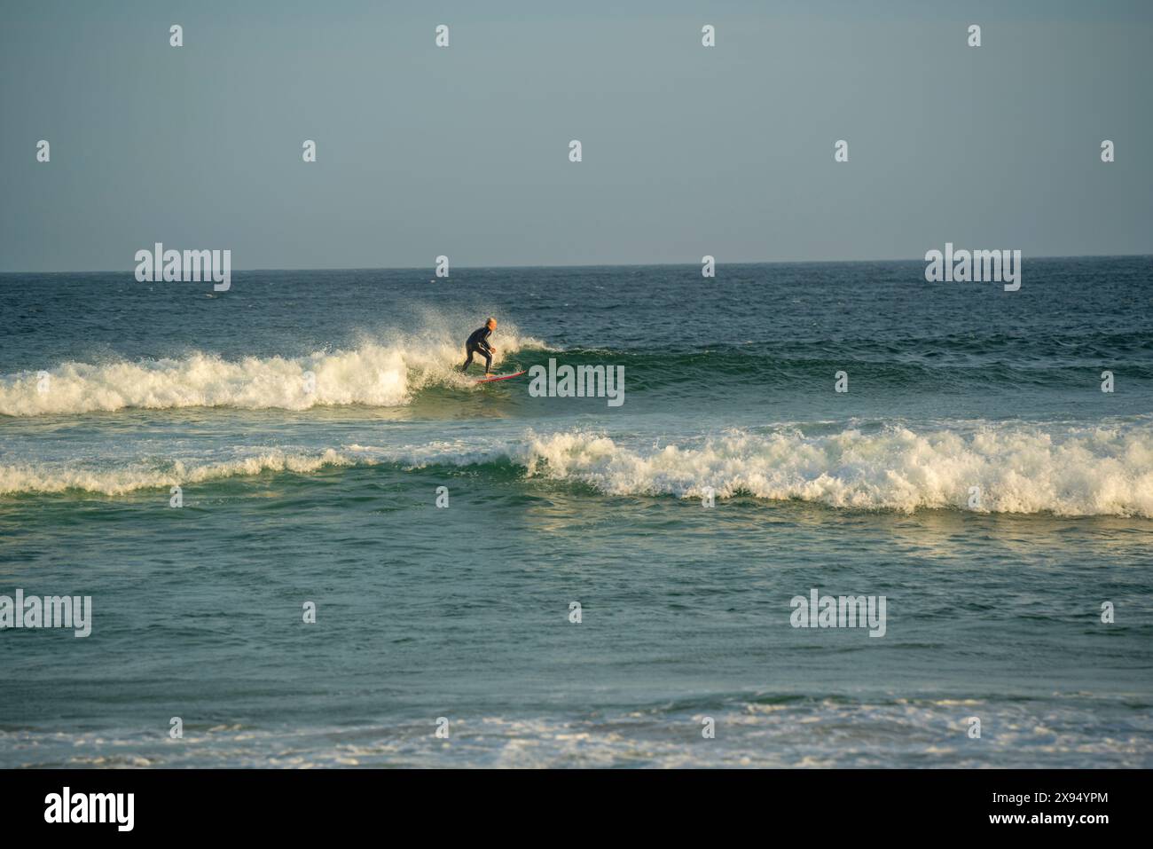 View of surfer, Cape St. Francis, Eastern Cape Province, South Africa, Africa Stock Photo - Alamy