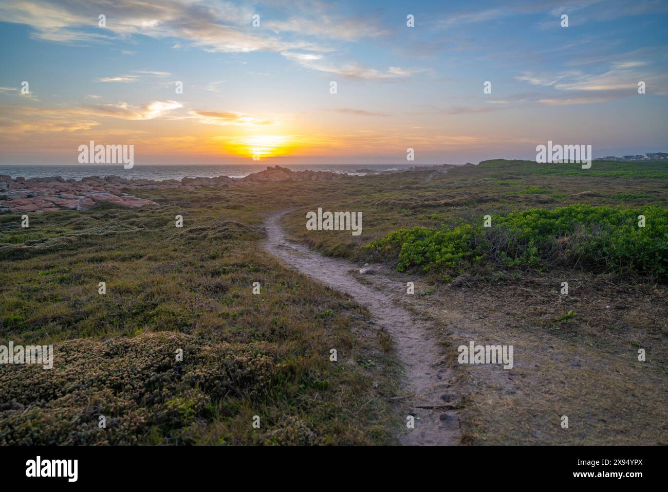 View of sunset from Seal Point Lighthouse, Cape St. Francis, Eastern ...