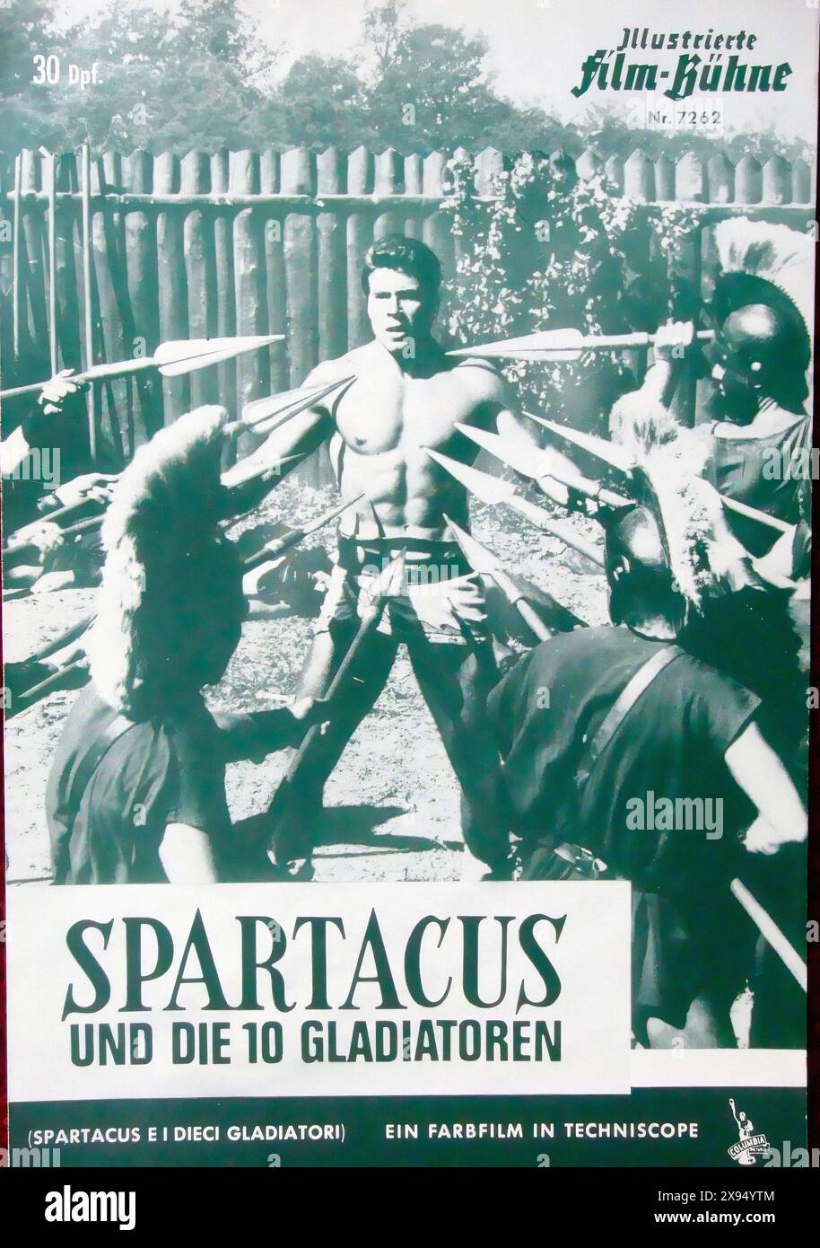 SPARTACUS AND THE TEN GLADIATORS (1964) 011 - Vintage German Movie ...