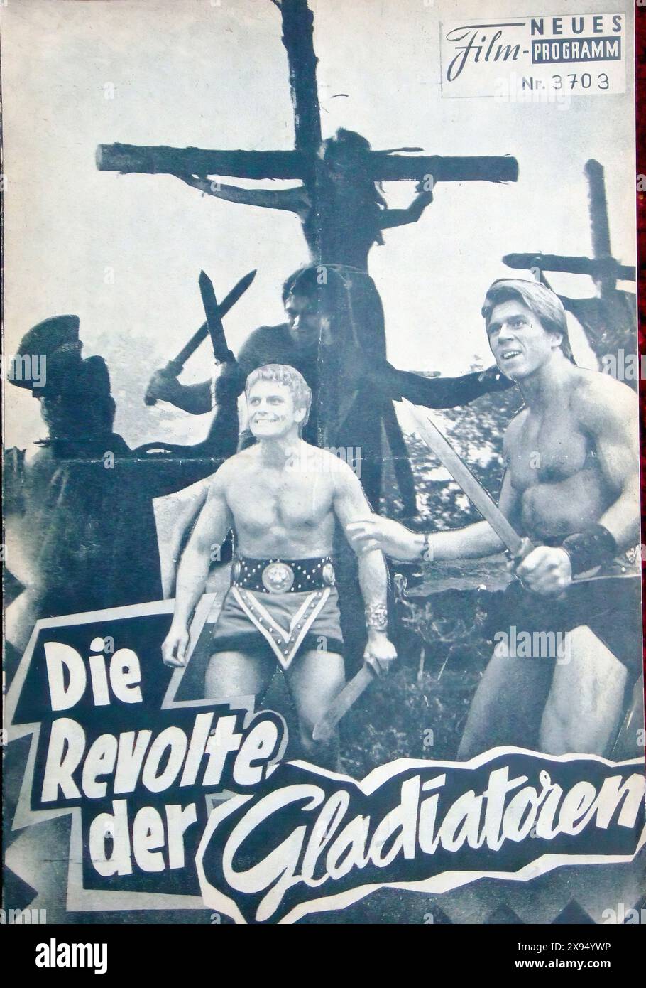 TEN GLADIATORS 001 - Vintage German Movie Poster Stock Photo - Alamy