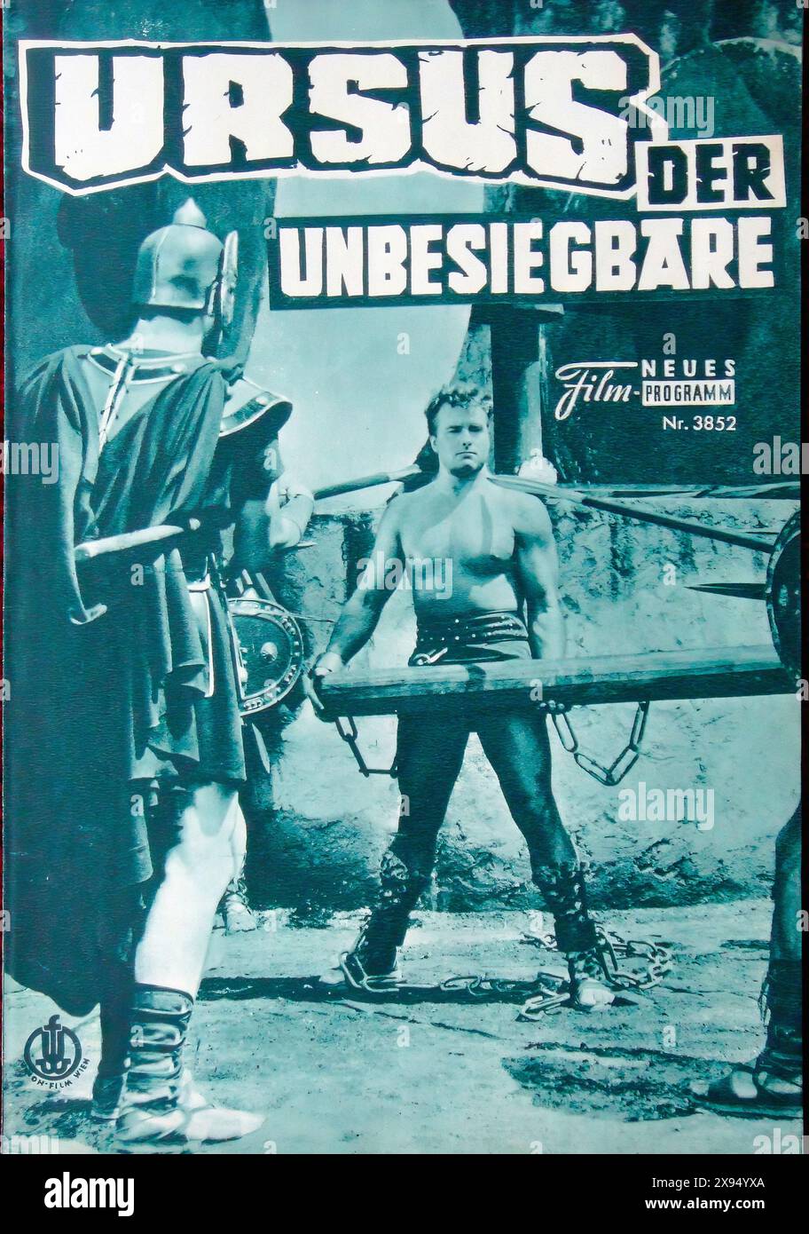 URSUS IN THE LAND OF FIRE - Vintage German Movie Poster Stock Photo - Alamy