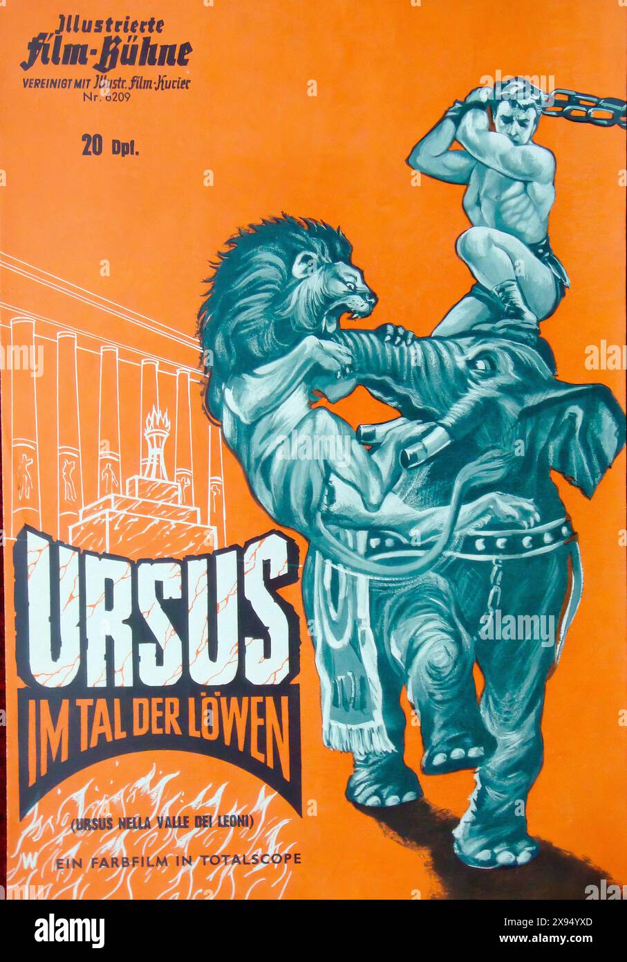 URSUS IN THE VALLEY OF THE LIONS 003 - Vintage German Movie Poster ...