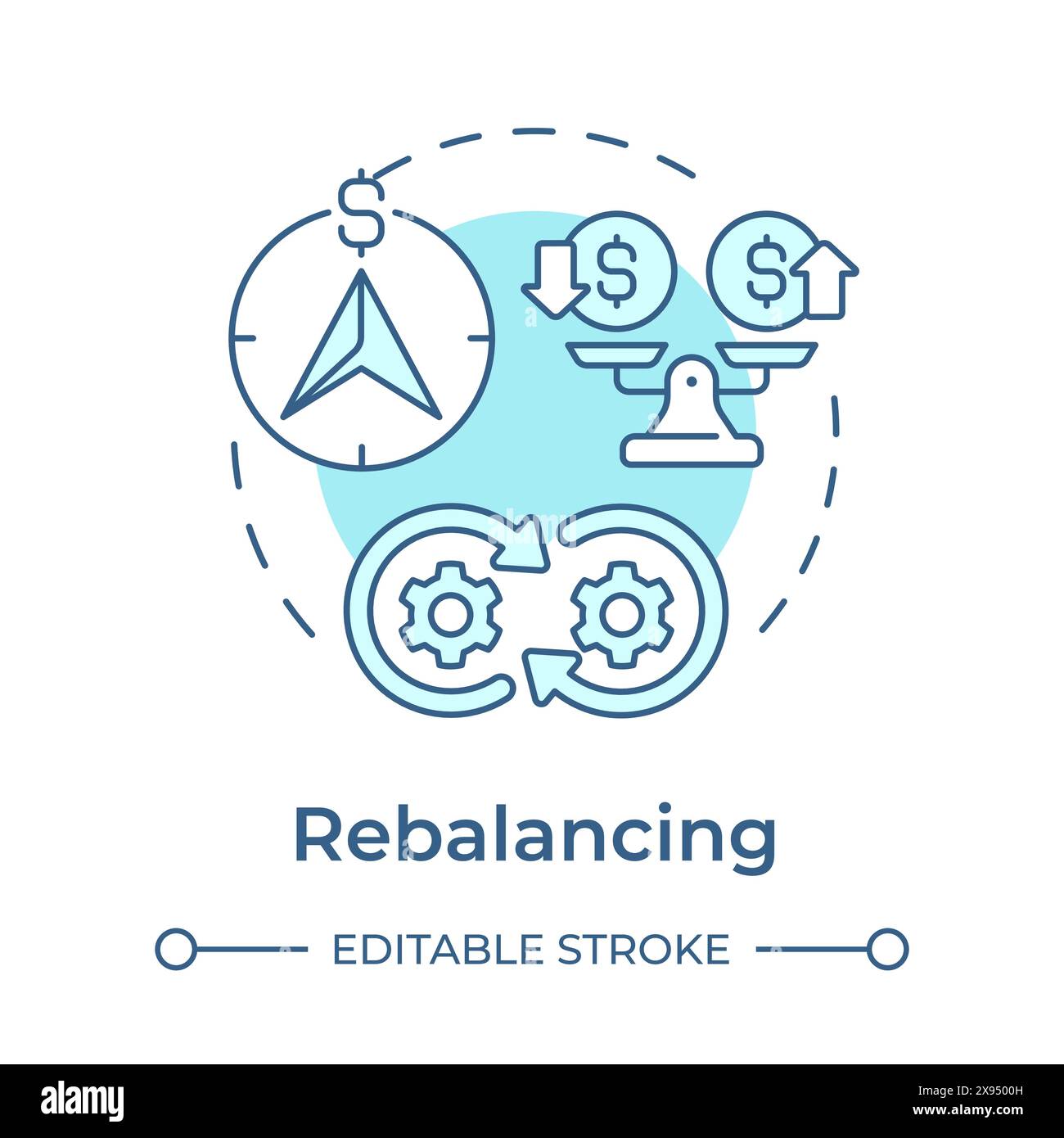 Portfolio rebalancing Stock Vector Images - Alamy