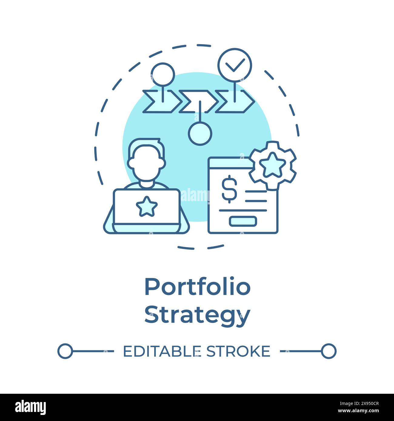 Stock portfolio investor Stock Vector Images - Alamy