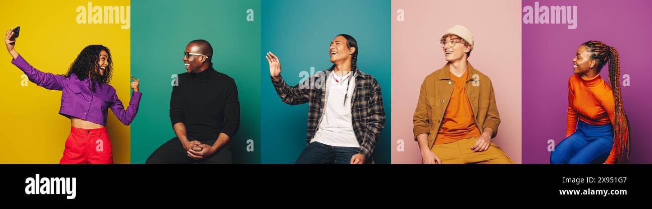 Diverse group of people laughing hi-res stock photography and images ...