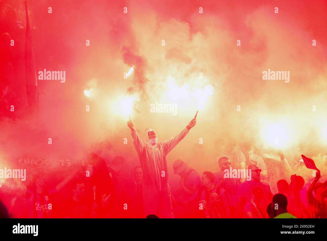 Bayer 04 leverkusen pyro hi-res stock photography and images - Alamy