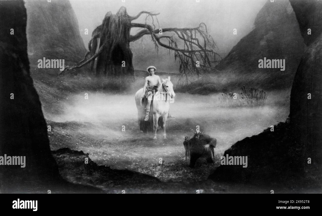 PAUL RICHTER as Siegfried and GEORG JOHN as Alberich the Nibelung in ...