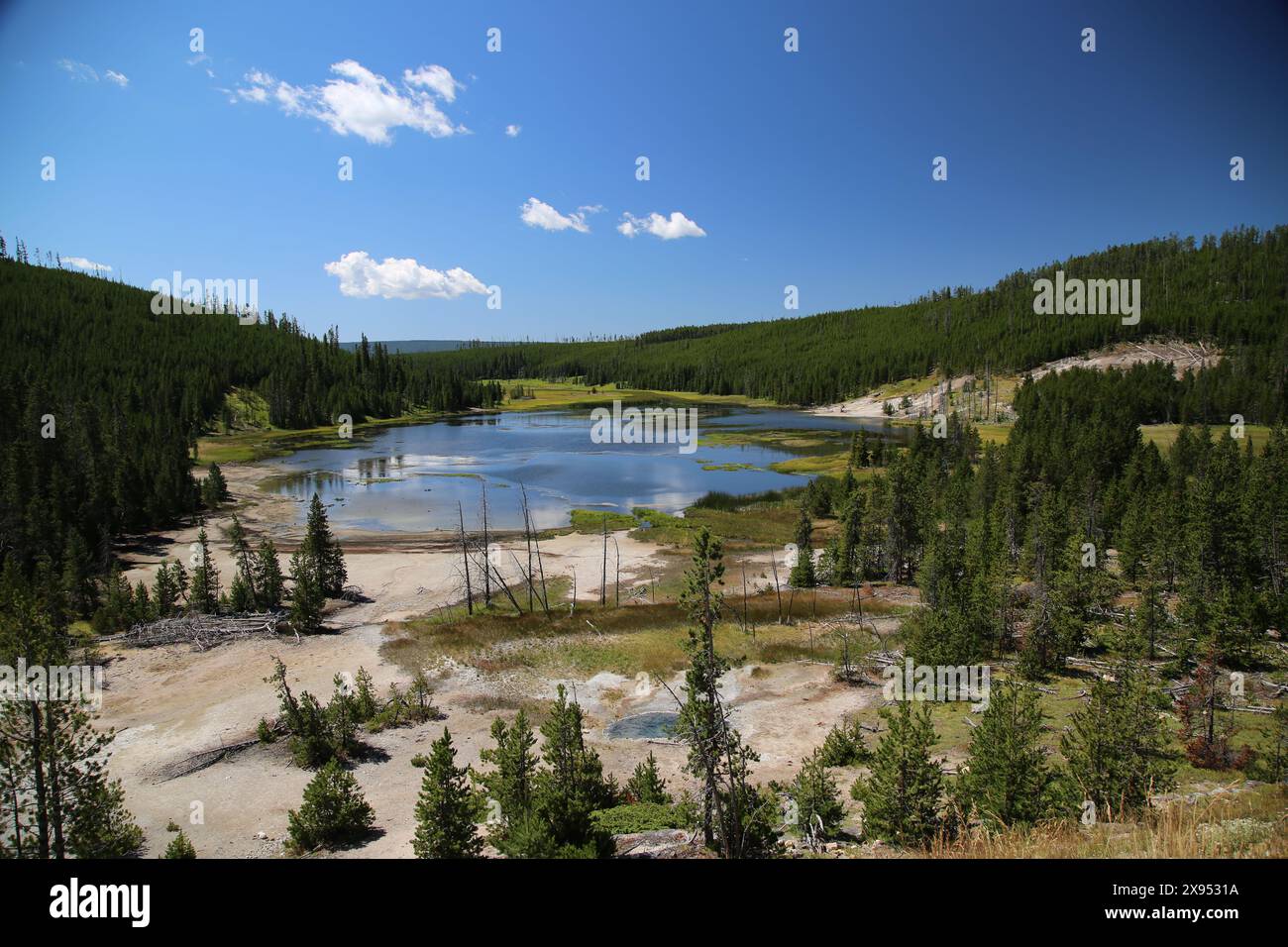 Landscape of Yellowstone National Park, United States Stock Photo - Alamy