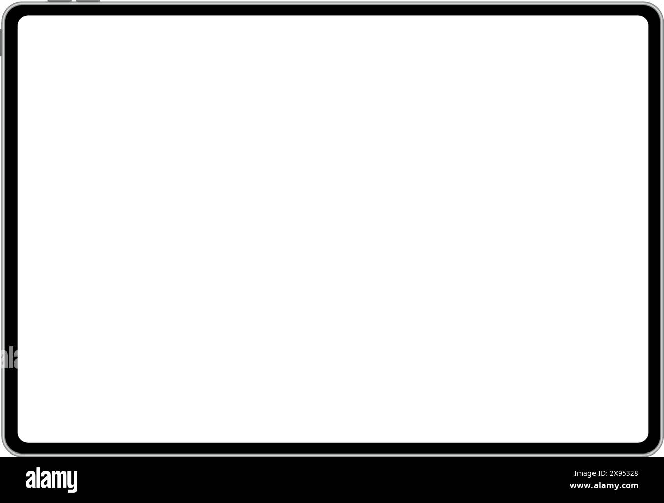 Holding blank tablet screen Stock Vector Images - Alamy