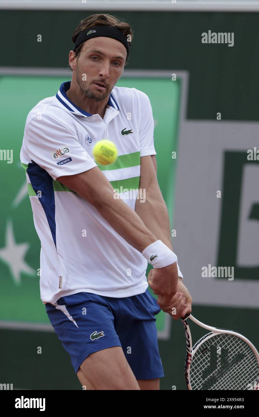 Arthur Rinderknech of France during day 3 of 2024 French Open, Roland ...