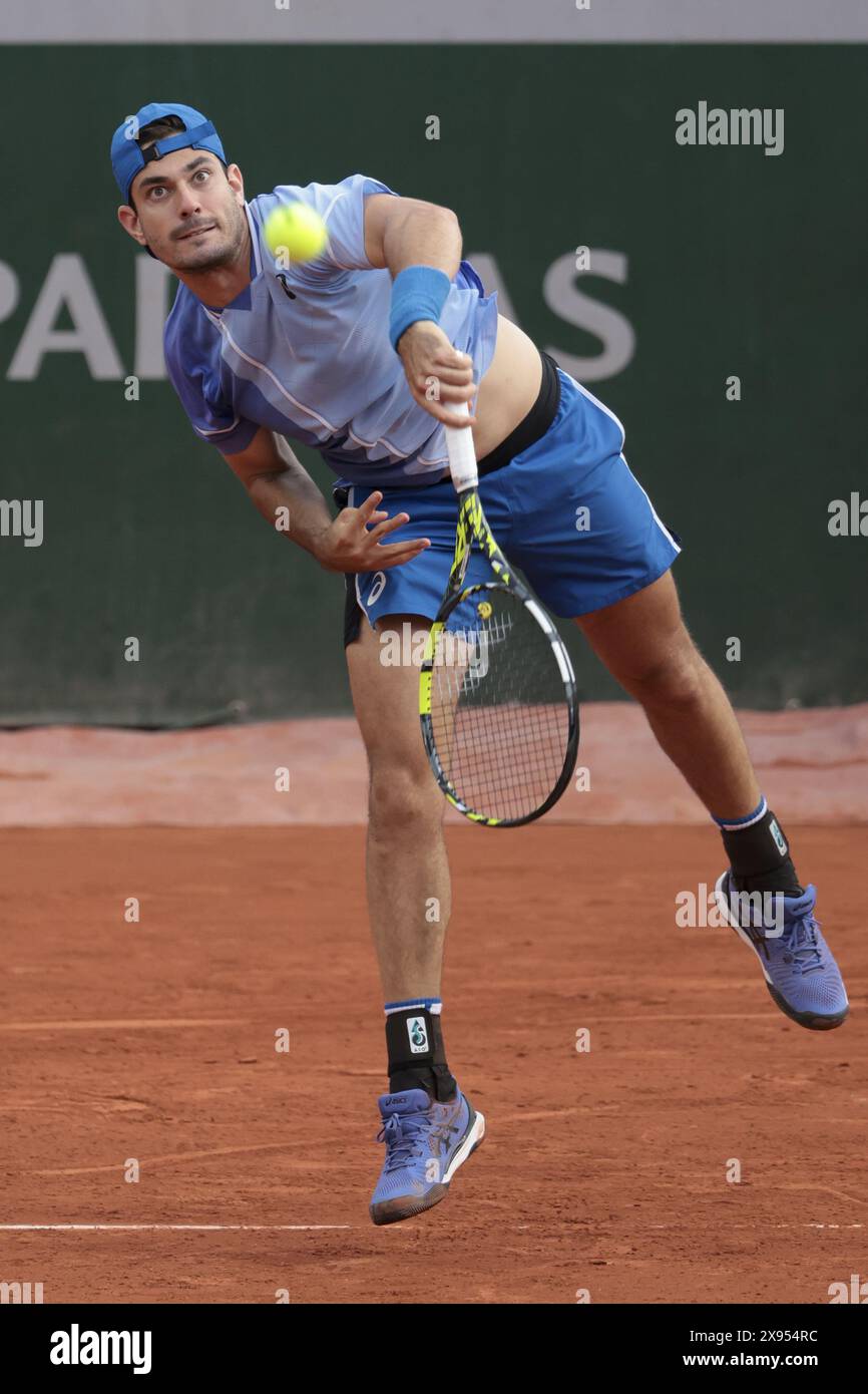 Giulio Zeppieri of Italy during day 3 of 2024 French Open, Roland ...