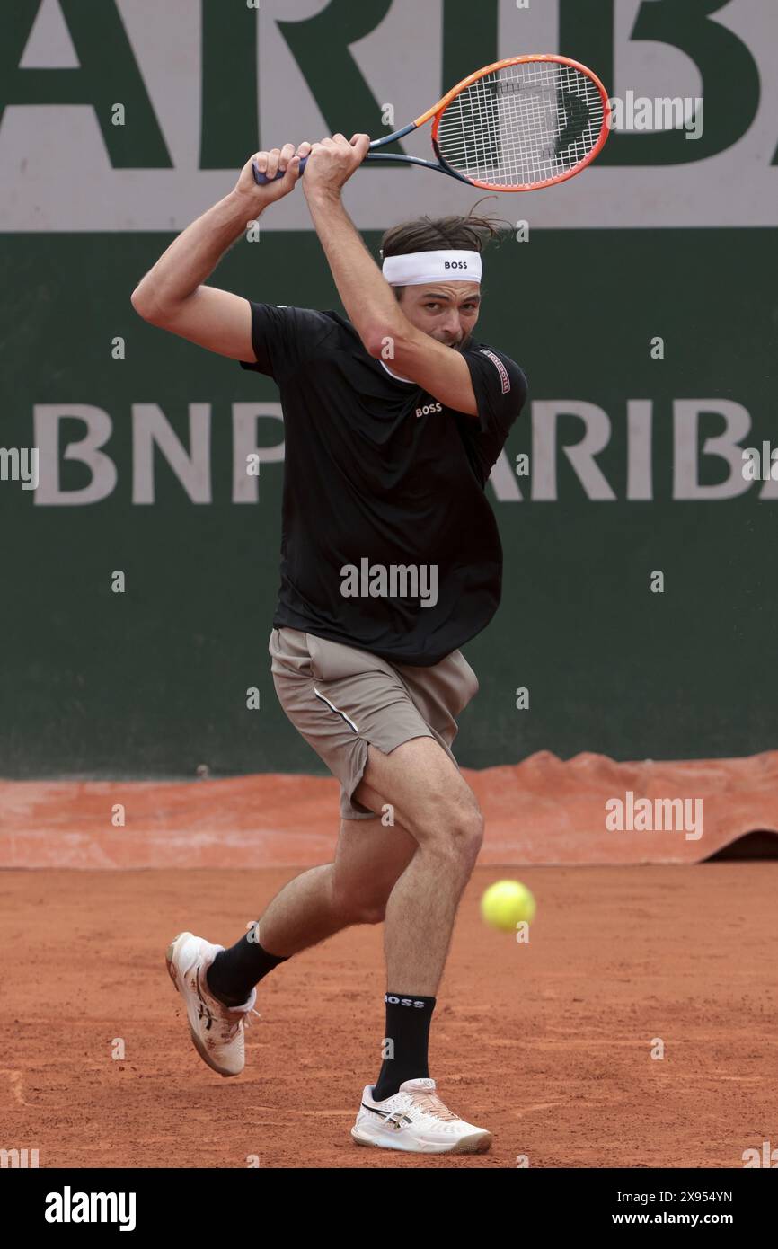 Taylor Fritz of USA during day 3 of 2024 French Open, Roland-Garros ...
