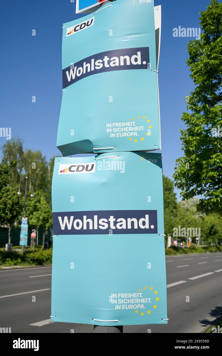 CDU election poster for the European elections 2024, Berlin, Germany ...