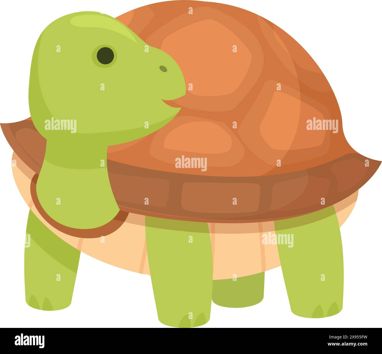 Adorable and cheerful cartoon tortoise illustration, perfect for ...