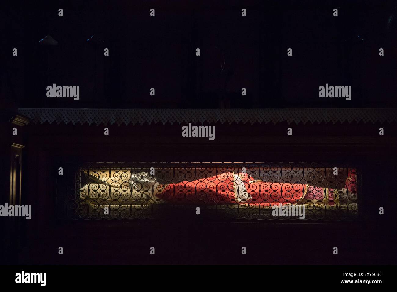 Body of Saint Zeno of Verona in Romanesque crypt from XII to XIII ...