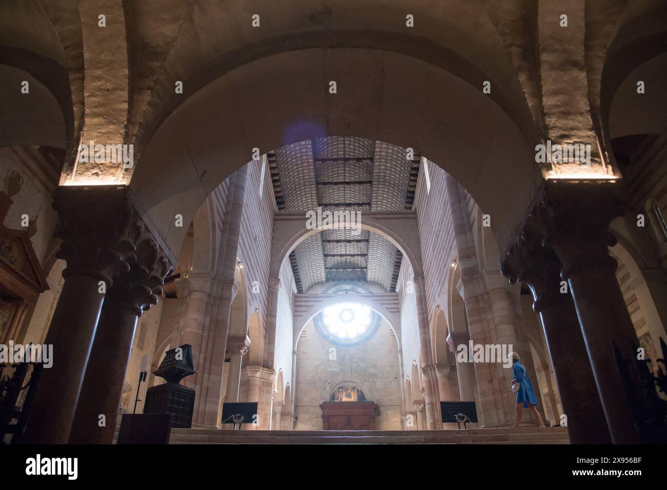 Romanesque crypt from XII to XIII century in Romanesque Basilica di San ...
