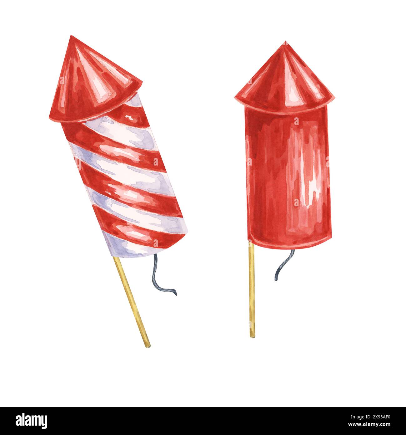 Red firecrackers for Fourth of July, USA Independence day national ...