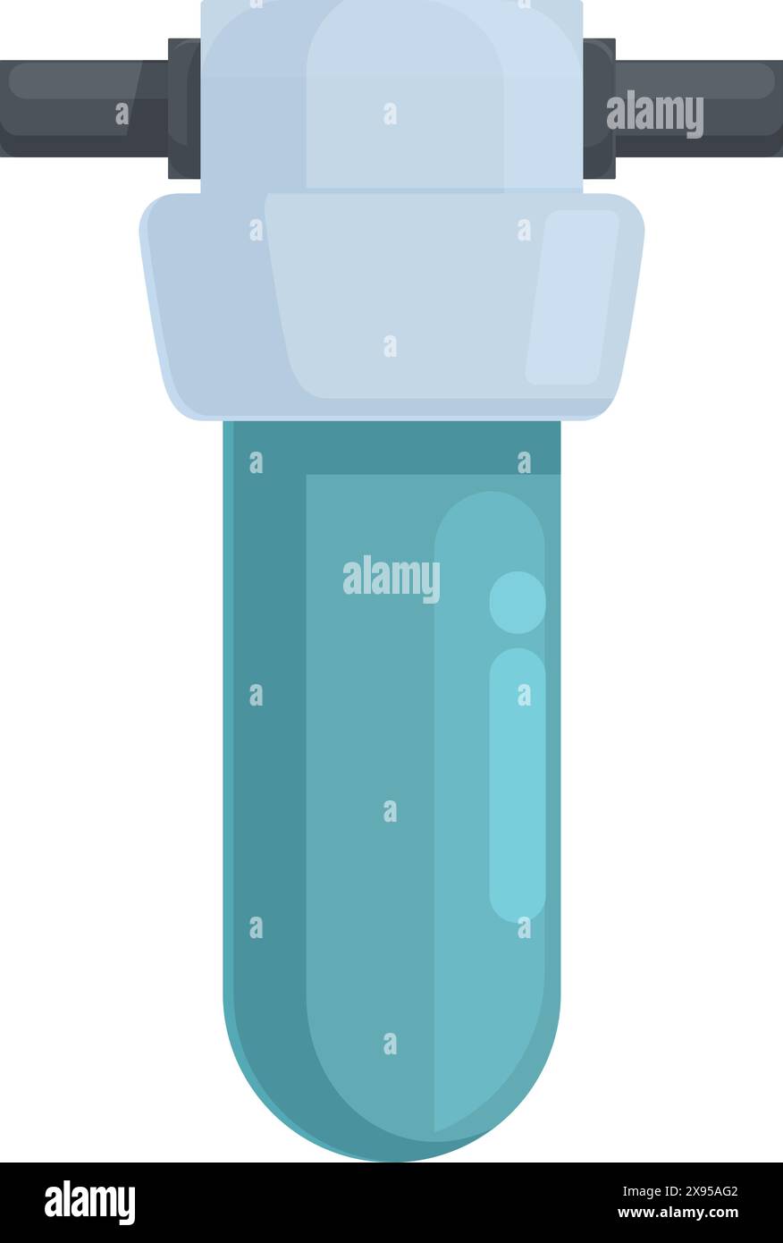 Vector graphic of a blue test tube in a rack, perfect for scientific ...