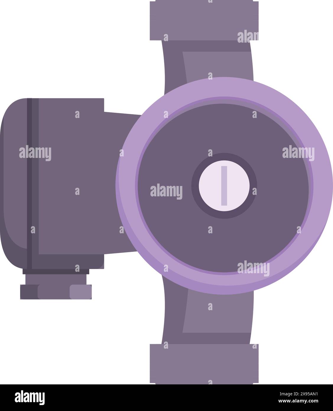 Colorful vector illustration of a stylized cartoon water pipe with a ...