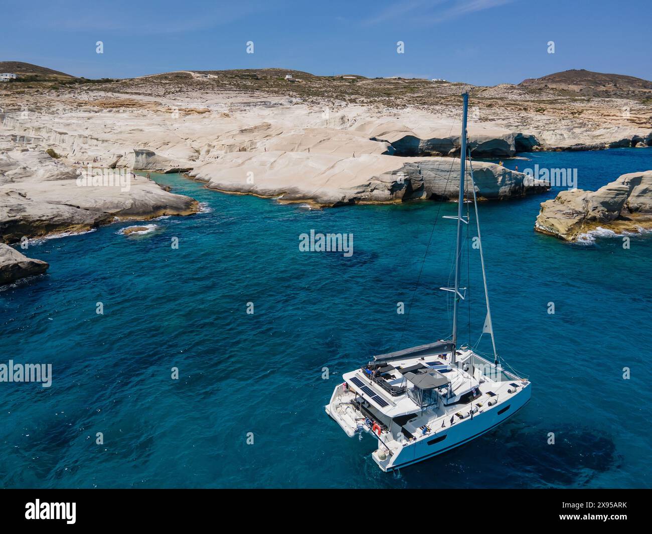 The famous Sarakiniko at Milos,Greece Stock Photo - Alamy