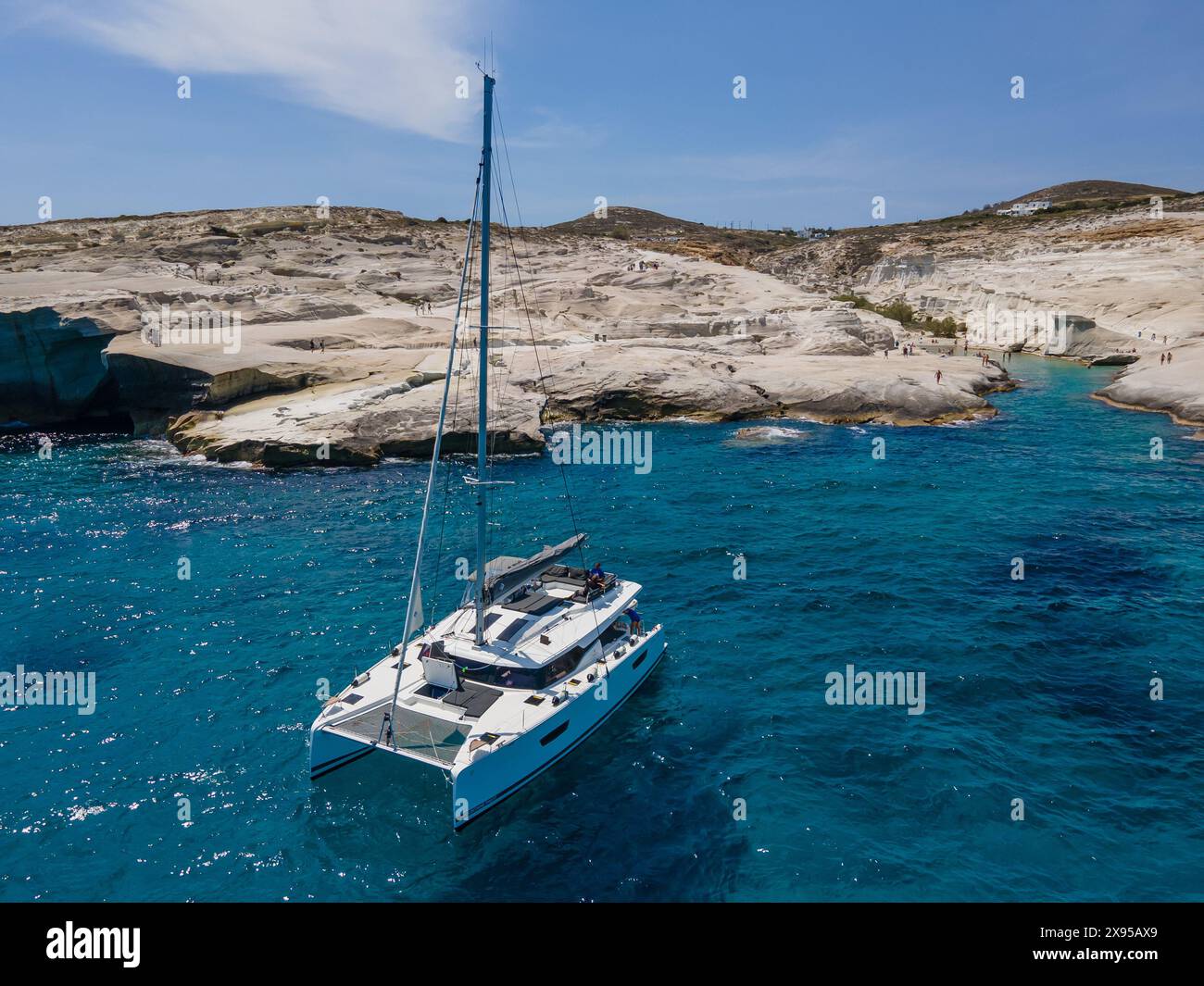 The famous Sarakiniko at Milos,Greece Stock Photo - Alamy