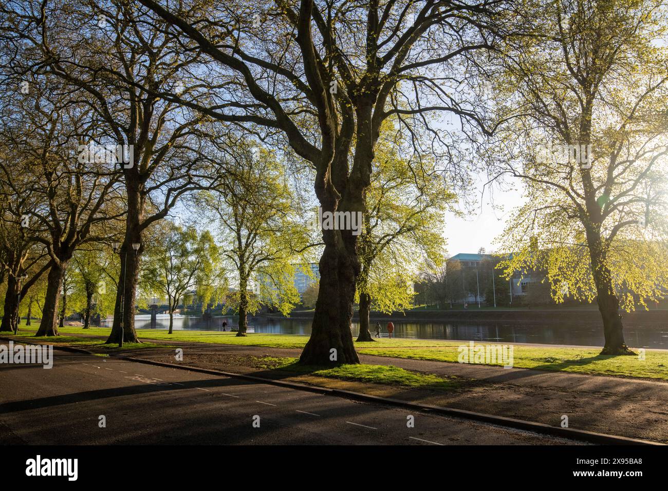 Early morning light at Victoria Embankment, Nottingham Nottinghamshire ...