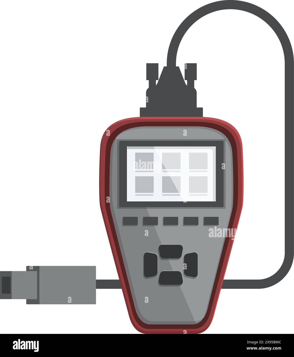 Professional digital multimeter tool illustration for electronic ...