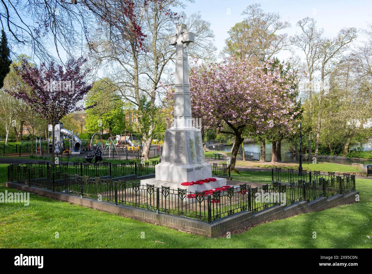 Spring at Arnot Hill Park in Arnold Nottingham Nottinghamshire England ...